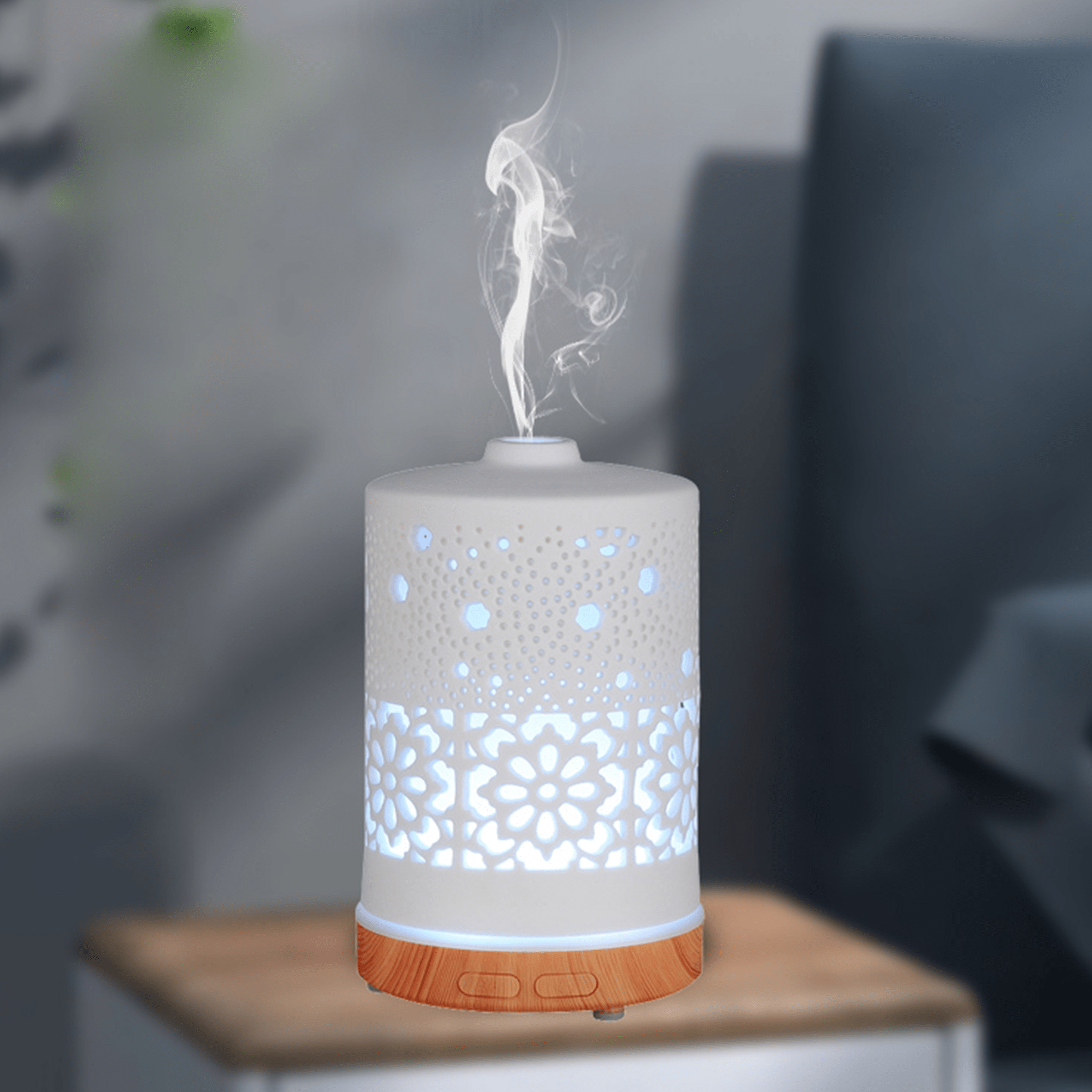 Aroma diffúzor, párásító Amaya, fehér | Kondela.hu