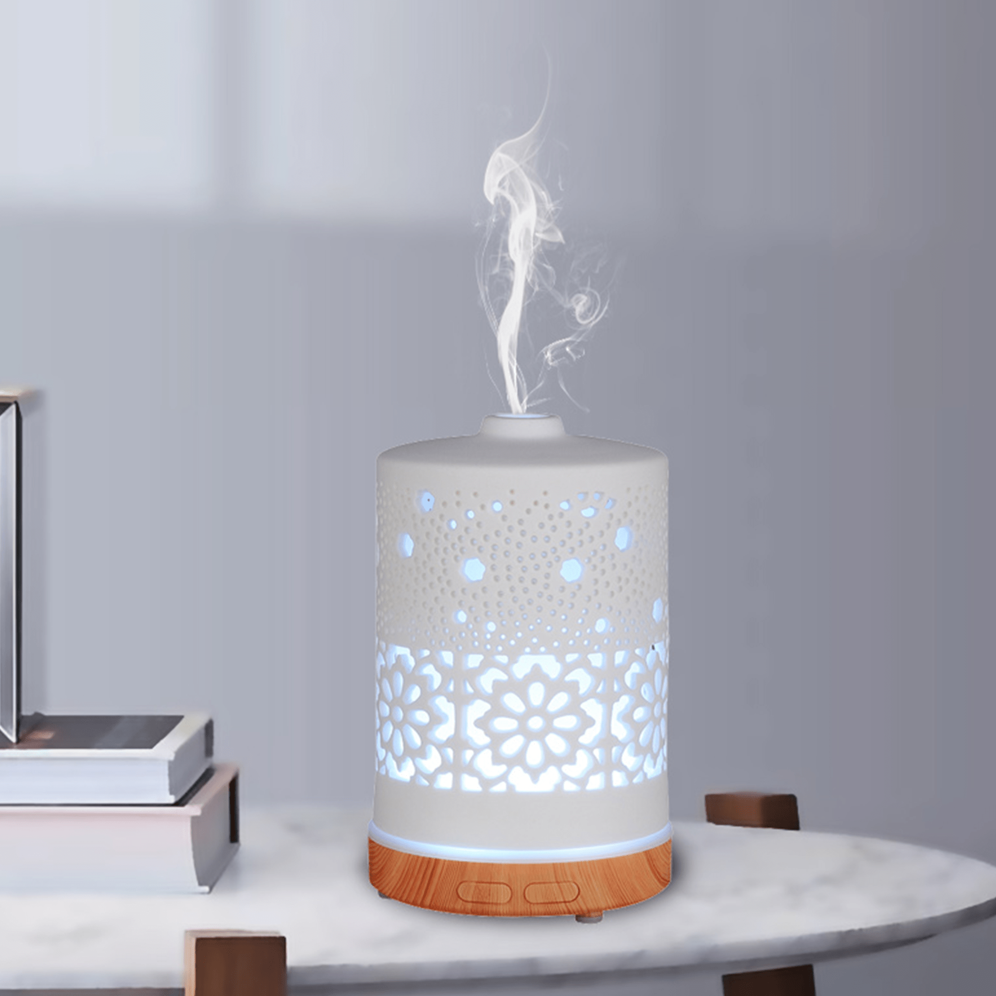 Aroma diffúzor, párásító Amaya, fehér | Kondela.hu