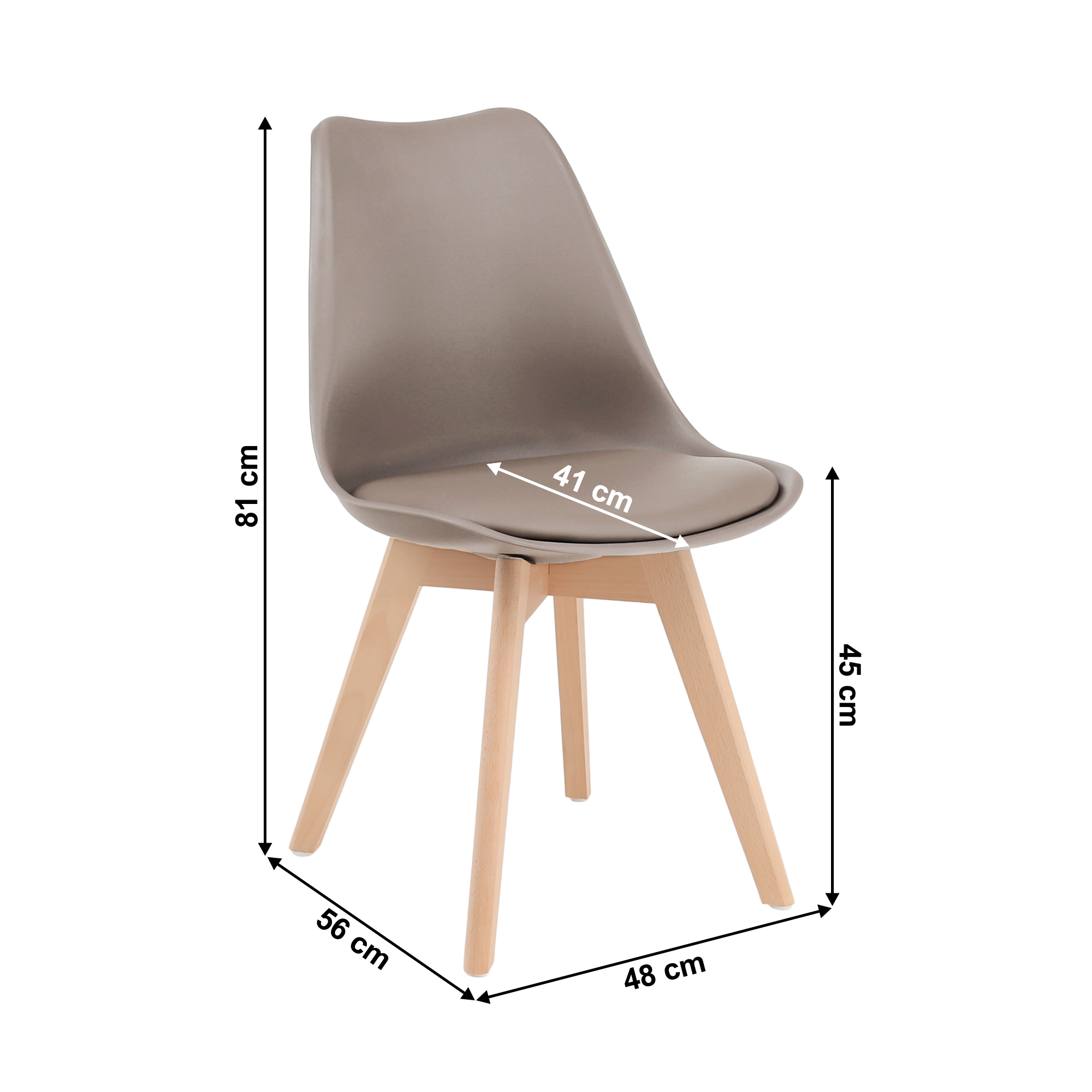 Scaun dining BALI 2 NEW, gri maro /fag | Kondela.ro