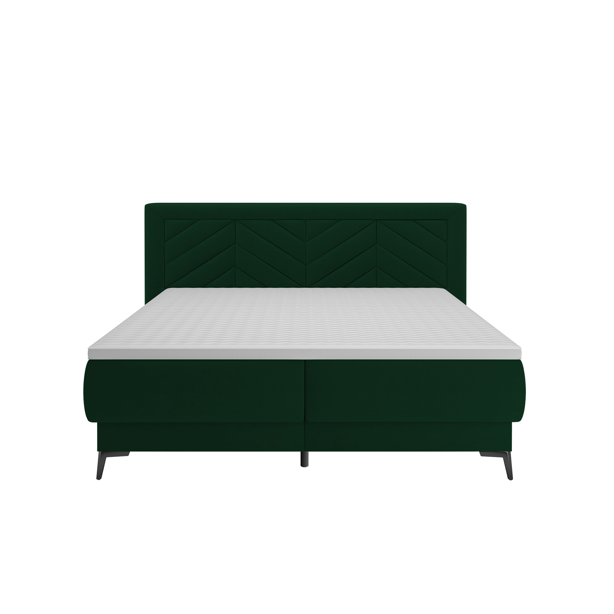 Pat boxspring Optima A, 180x200, verde | Kondela.ro