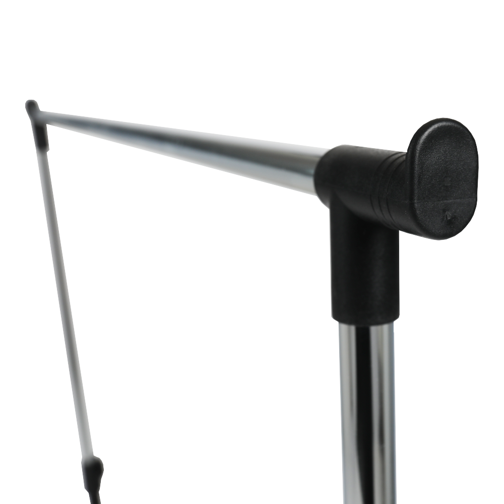 Cuier mobil Soren, crom/plastic negru | Kondela.ro