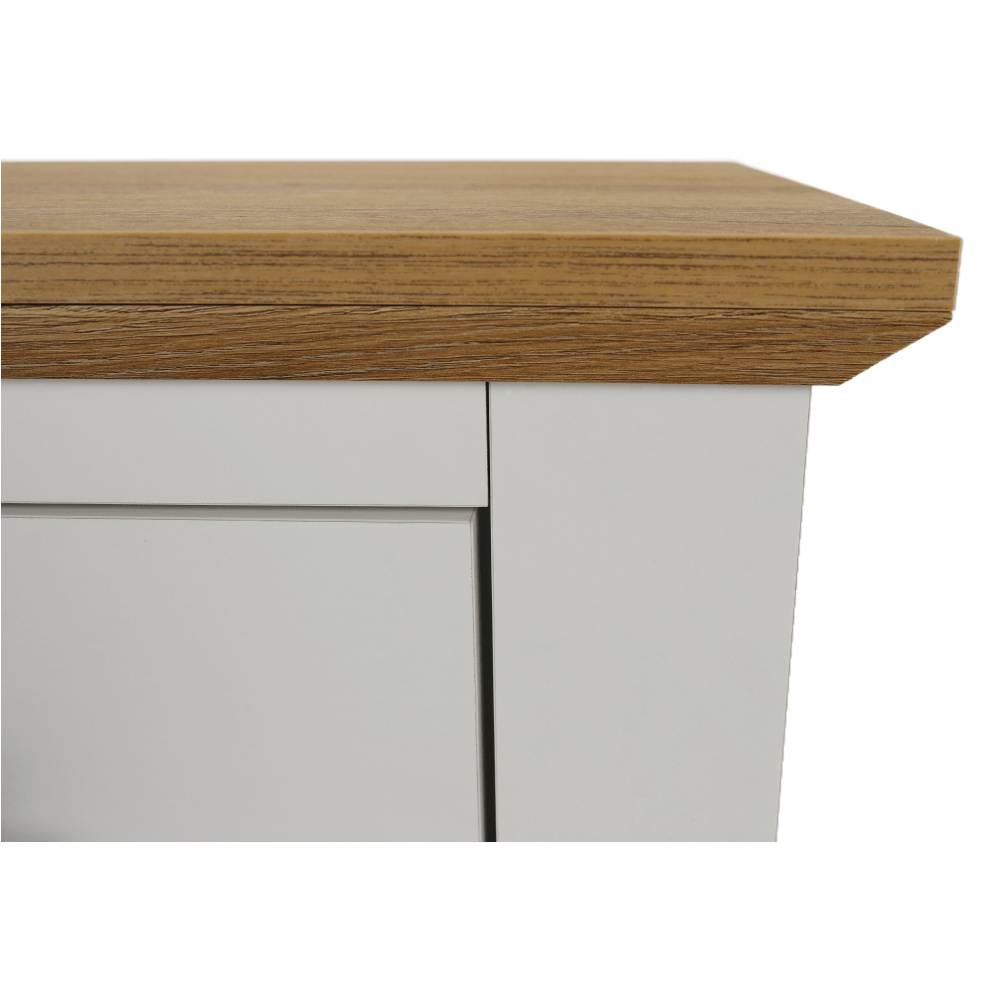 Komód MZ8 Leon, fehér/grand tölgy, DTD | Kondela.hu