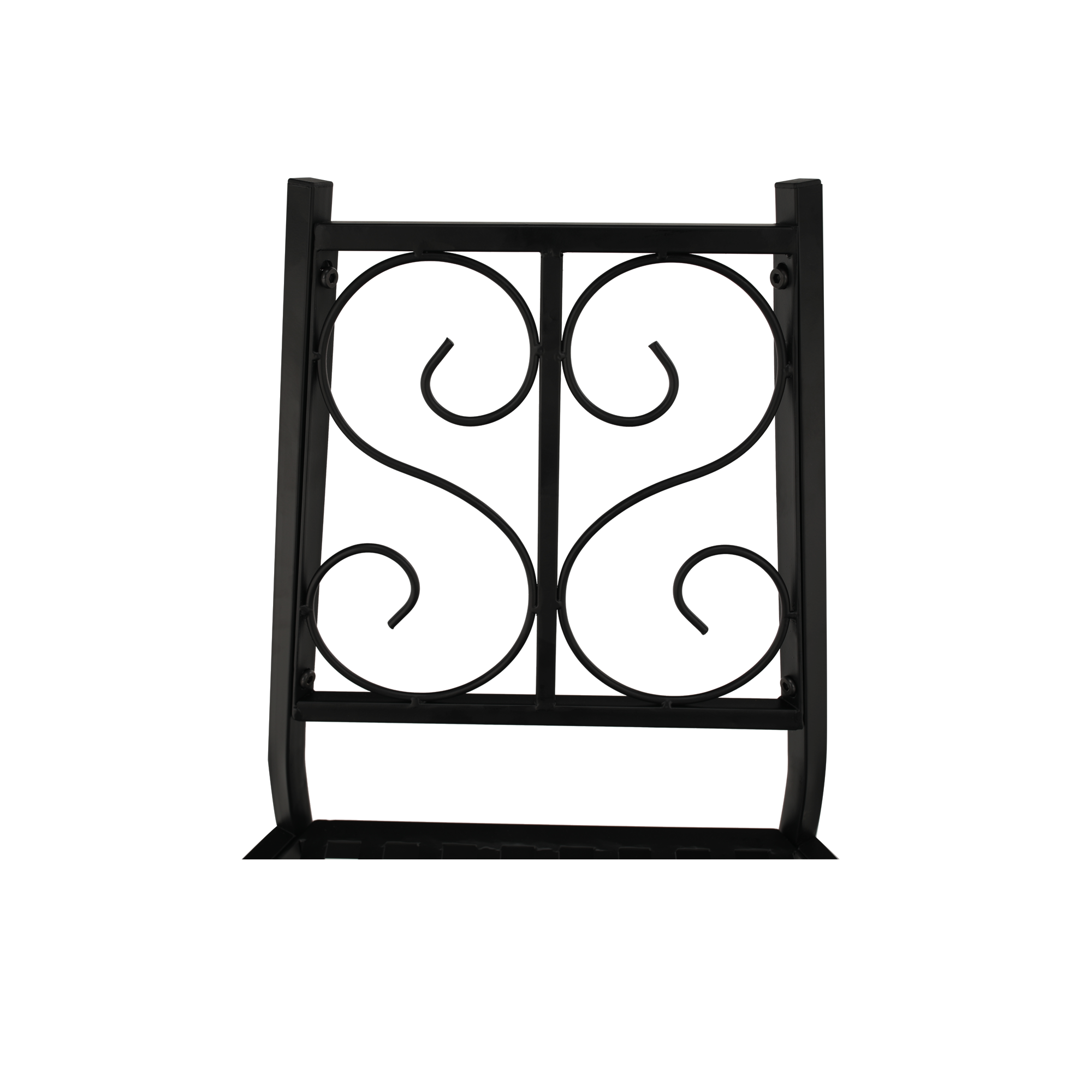 Bancă de grădină în jurul copacului Tolisa, neagră, metalică | Kondela.ro